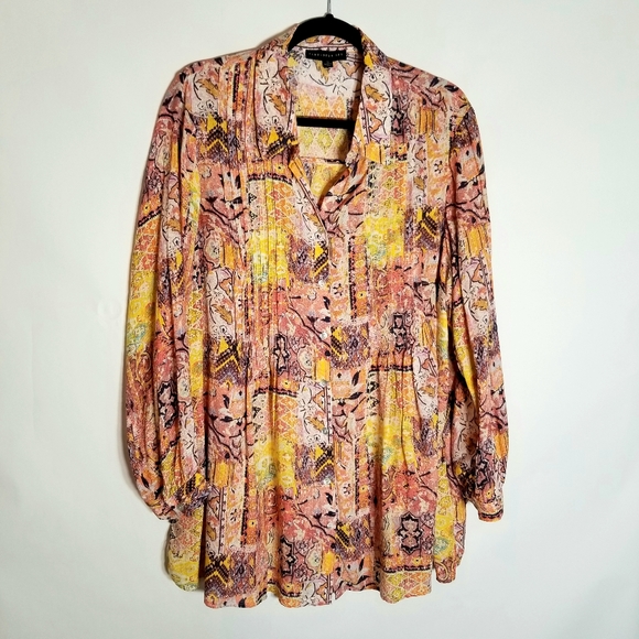 Jane and Delancey | Tops | Jane Delancey Top Womens X Button Up Tunic ...